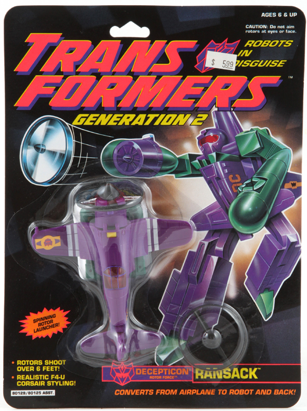 Rotor Force Ransack (Transformers, G2, Decepticon) | Transformerland ...