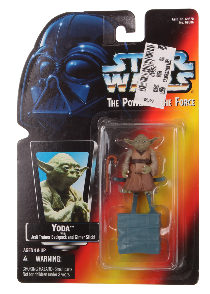 Action Figures Yoda with Jedi Trainer Backpack and Gimer Stick (Star ...