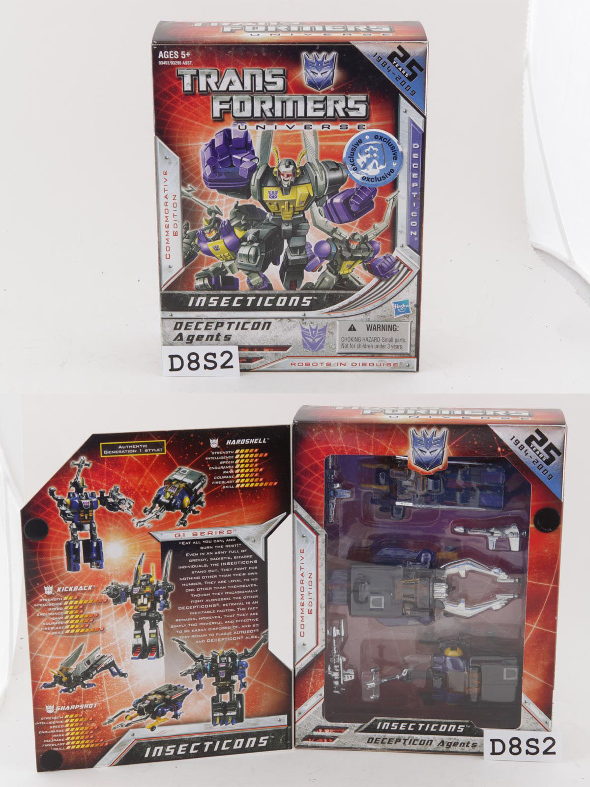 Transformers Universe Classics 2.0 Insecticons (Hardshell, Sharpshot ...