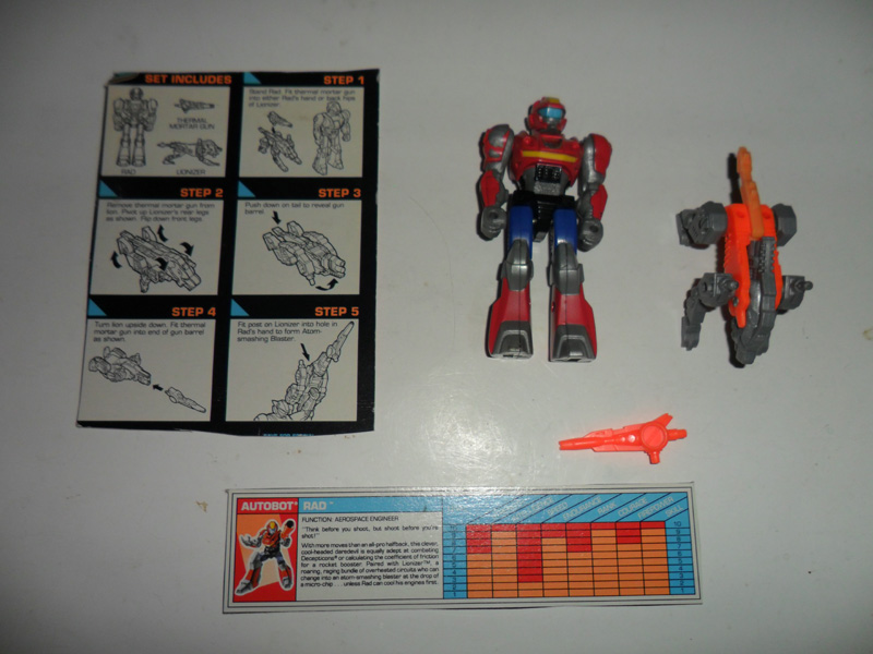 Transformers G1 Action Master Rad With Lionizer Price [Action Masters]
