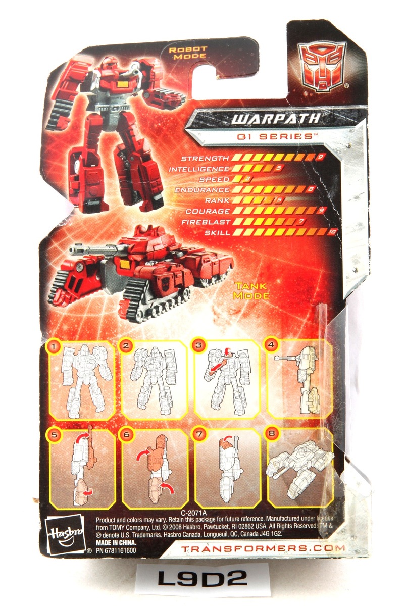 Transformers Universe Classics 2.0 Warpath Price [Legends Class]