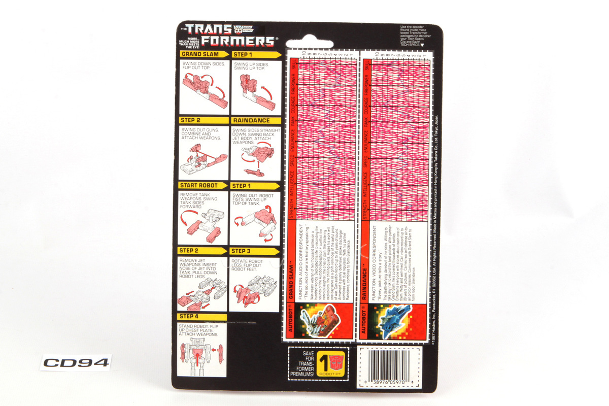 Transformers G1 Raindance Price [Cassette tapes]