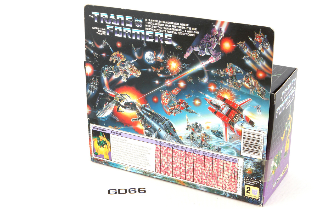 Transformers G1 Barrage Price [Insecticons]