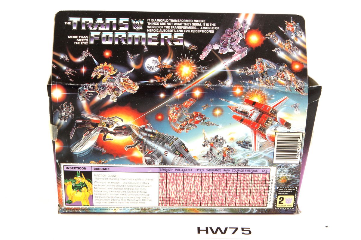 Transformers G1 Barrage Price [Insecticons]