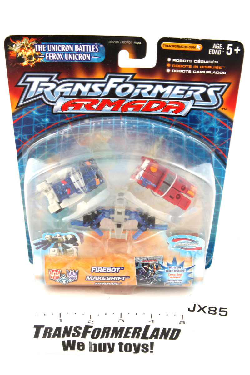 Transformers Armada Emergency Team (Firebot, Makeshift, Prowl) Price ...