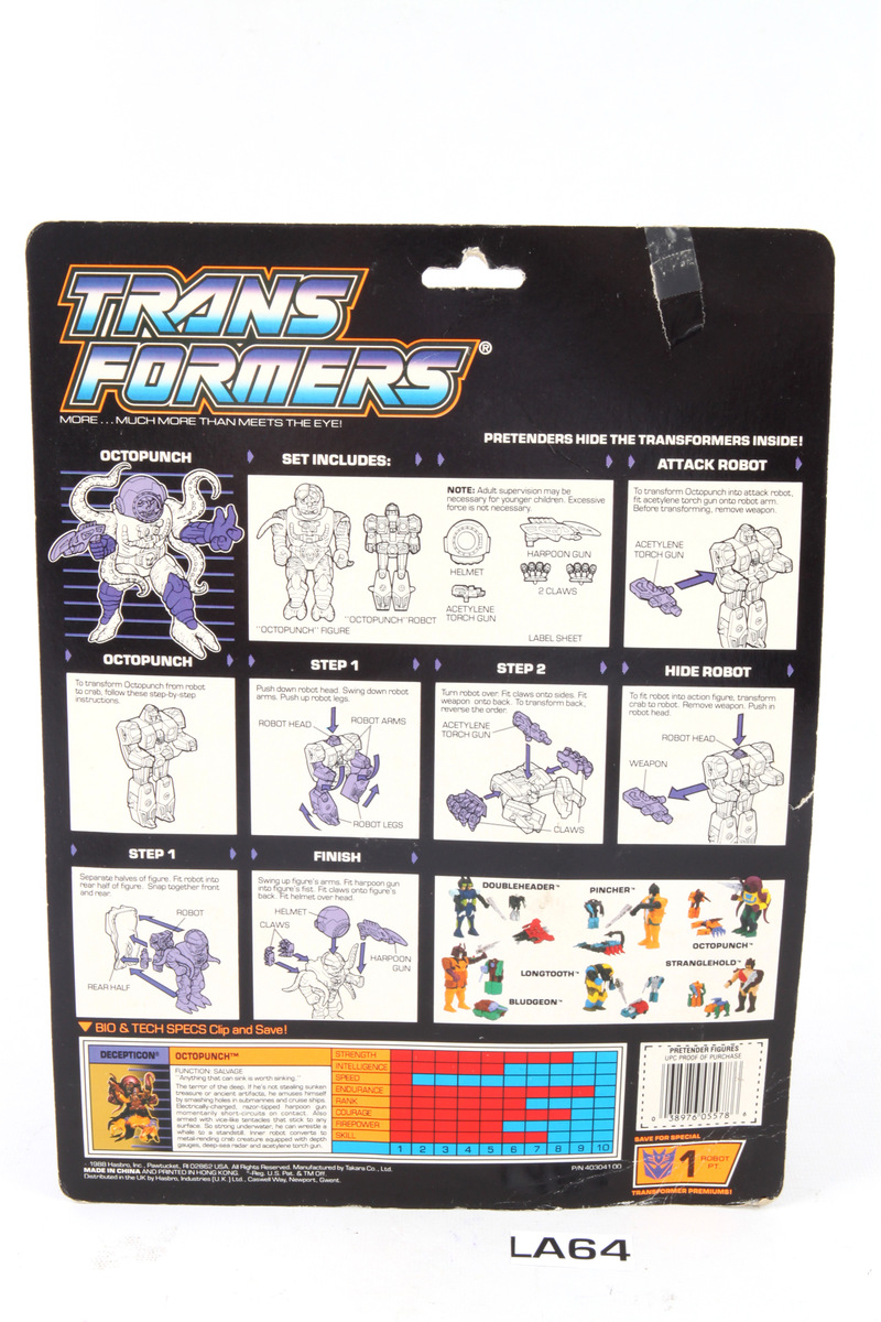Transformers G1 Octopunch Price [Pretenders]