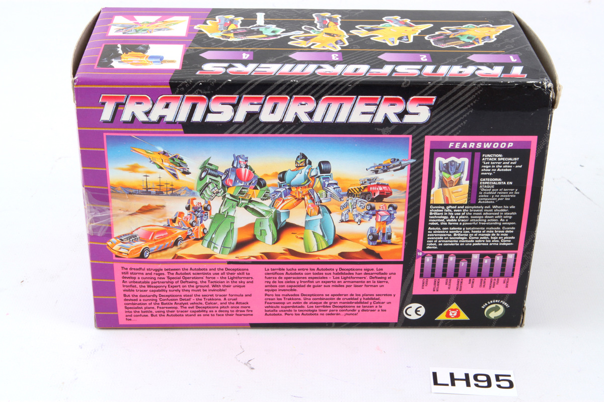 Packaged, not sealed Transformers® G1 (Europe) Lightformers and ...