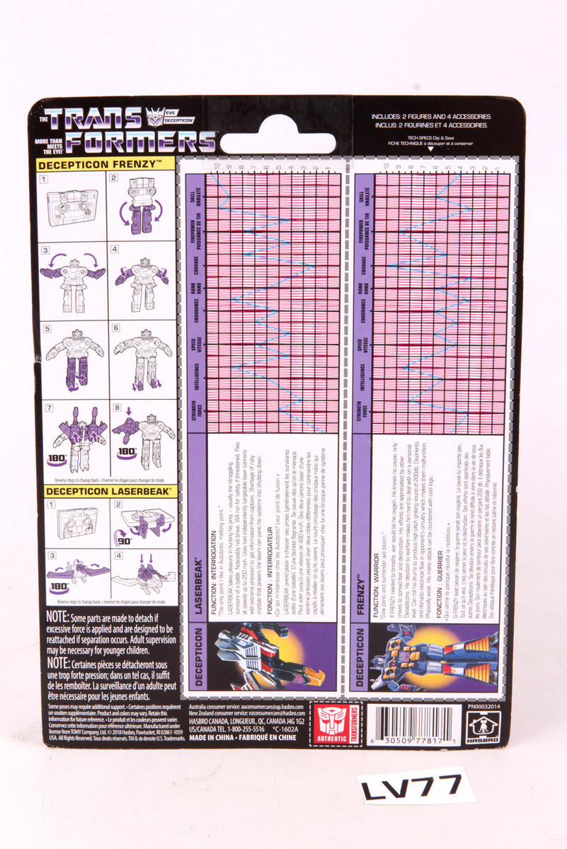 Sealed Transformers® Vintage G1 (Reissue) Mini-Cassettes Frenzy and ...