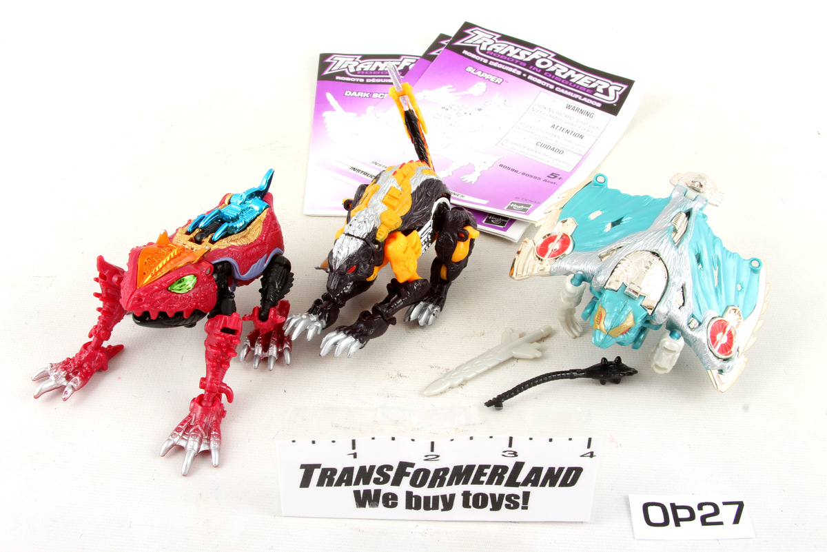 Transformers RiD Predacon 3-Pack (Gas Skunk, Dark Scream, Slapper ...