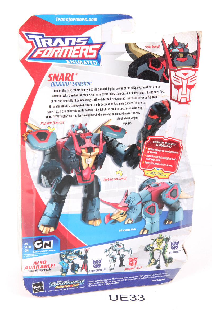 Sealed Transformers® Animated Deluxe Class Snarl SKU 344806 ...
