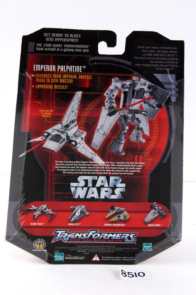 Sealed Transformers® Crossovers Basic Figures Emperor Palpatine to ...